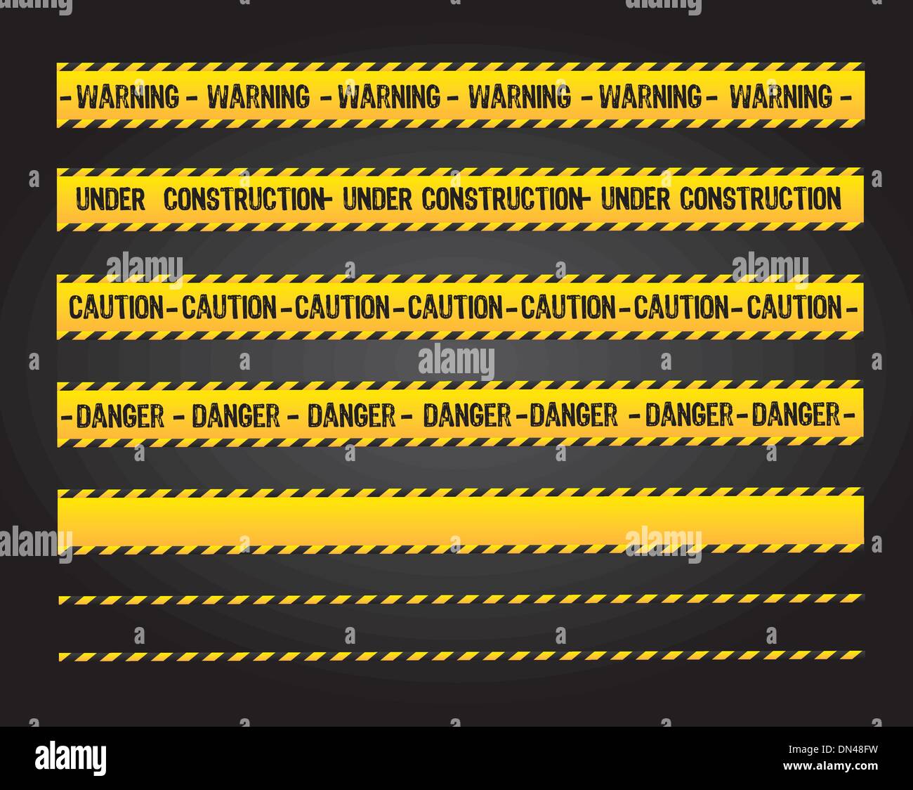 Yellow warning lines Stock Vector Images - Alamy