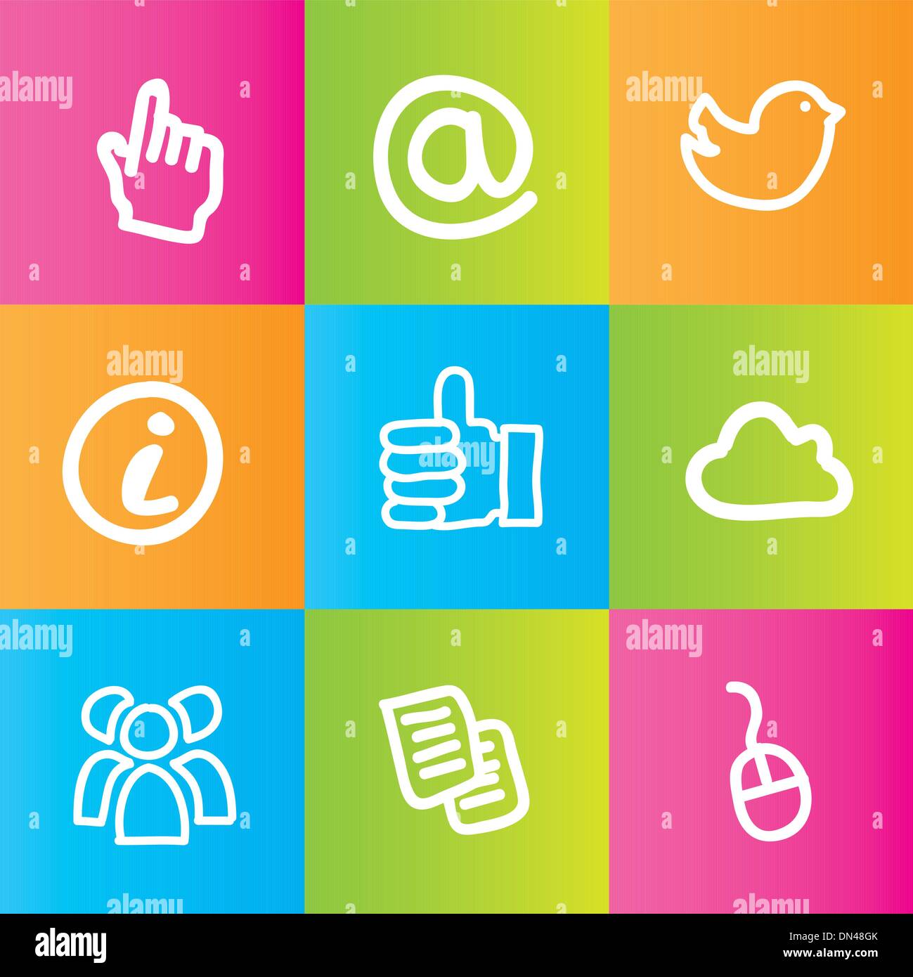 Communications icons Stock Vector Images - Alamy