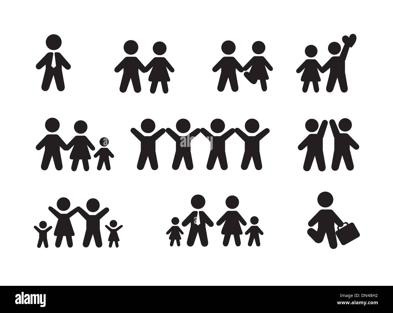 People icons hi-res stock photography and images - Alamy