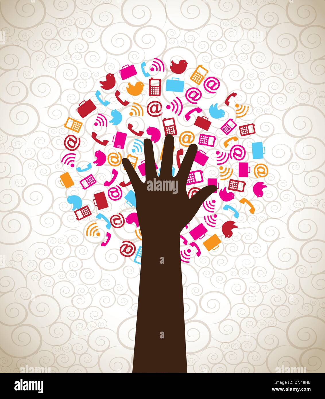 Communication gesture icons hi-res stock photography and images - Alamy