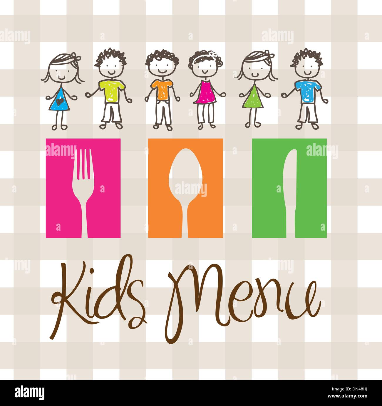 Kids food menu Stock Vector Images - Alamy