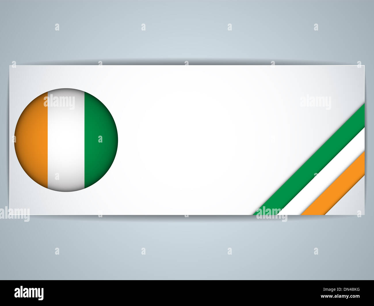 Vector - Ireland Country Set of Banners Stock Photo - Alamy