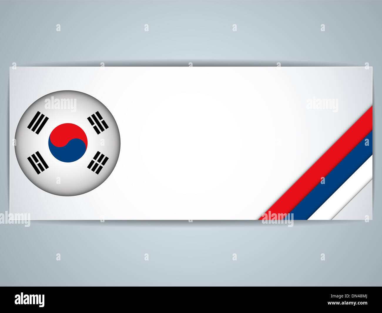 Vector - South Korea Country Set of Banners Stock Photo - Alamy