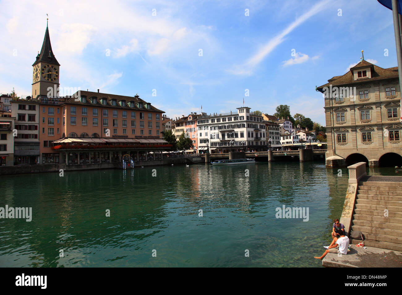 Switzerland, Zurich, old city and Limmat river Stock Photo - Alamy