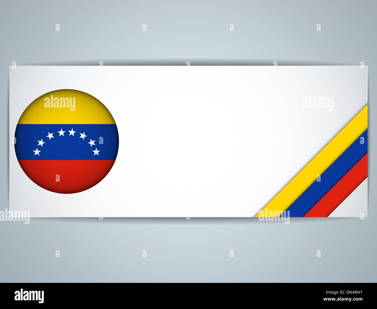 Vector - Venezuela Country Set of Banners Stock Photo - Alamy