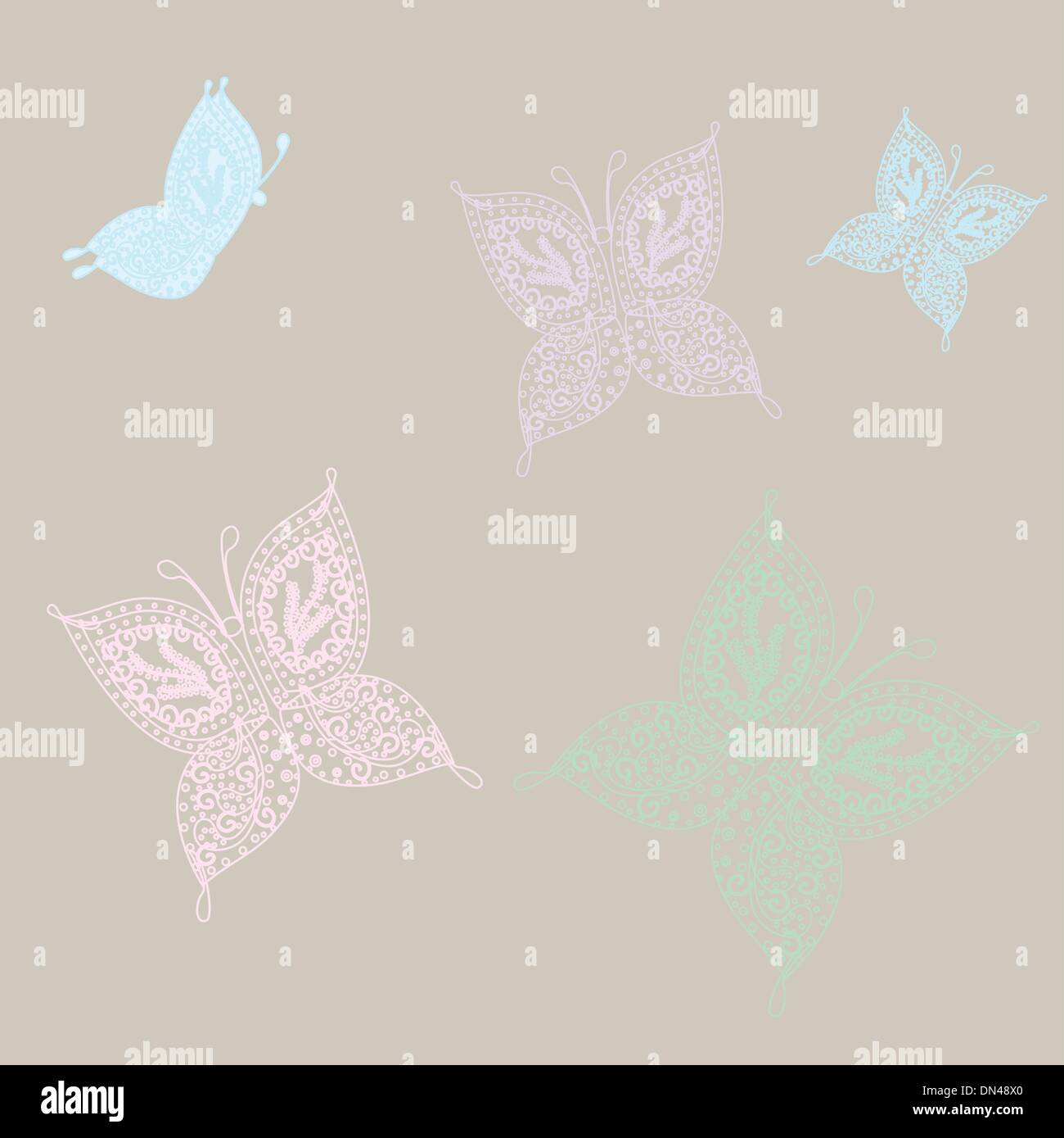 Various vector butterflies on background Stock Vector Image & Art - Alamy