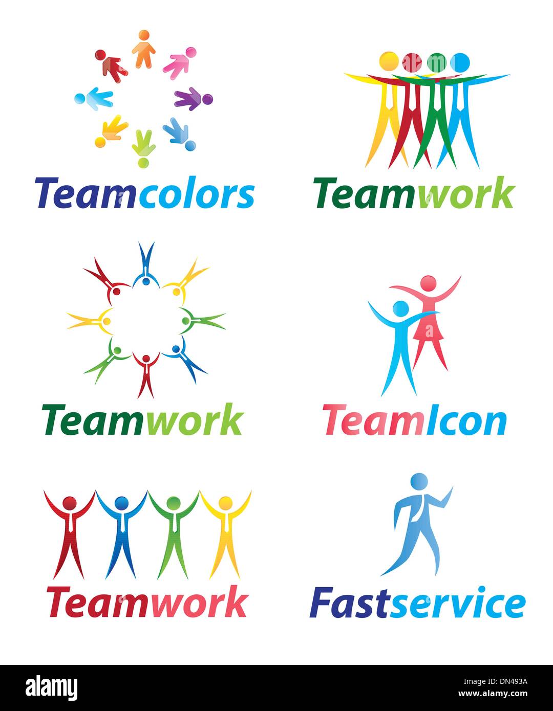 The chain of friendship cartoon hi-res stock photography and images - Alamy