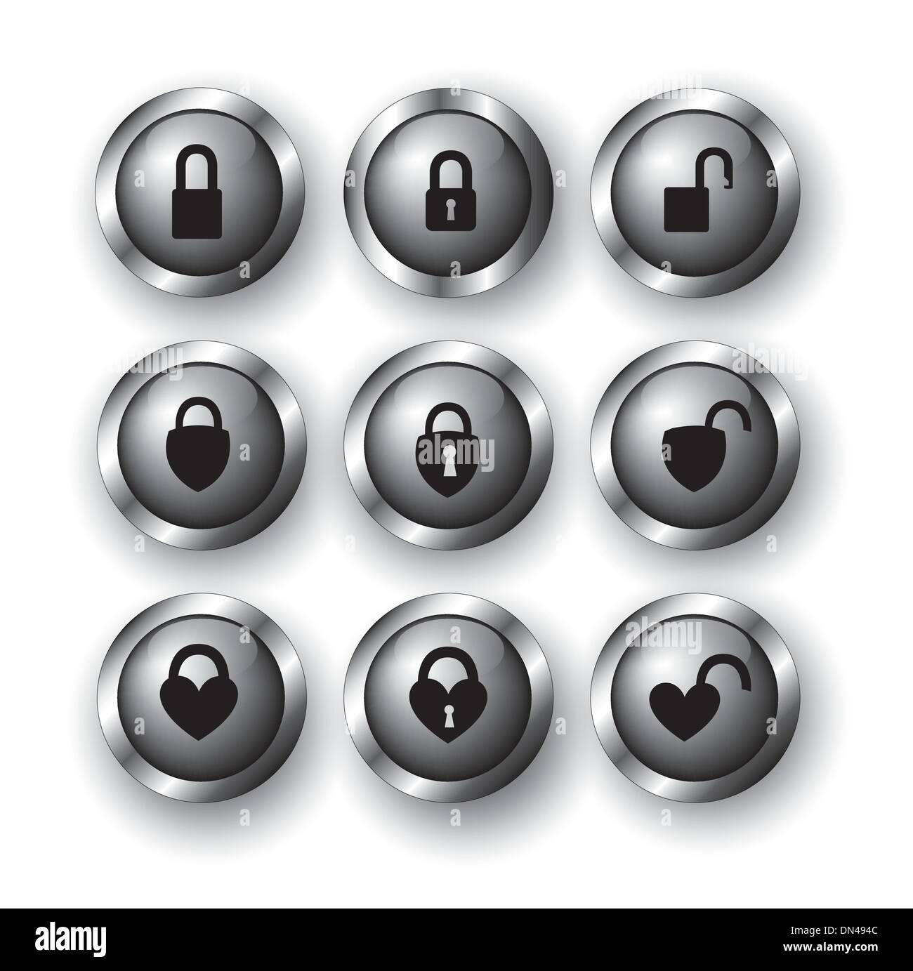Safety locks Stock Vector Images - Alamy