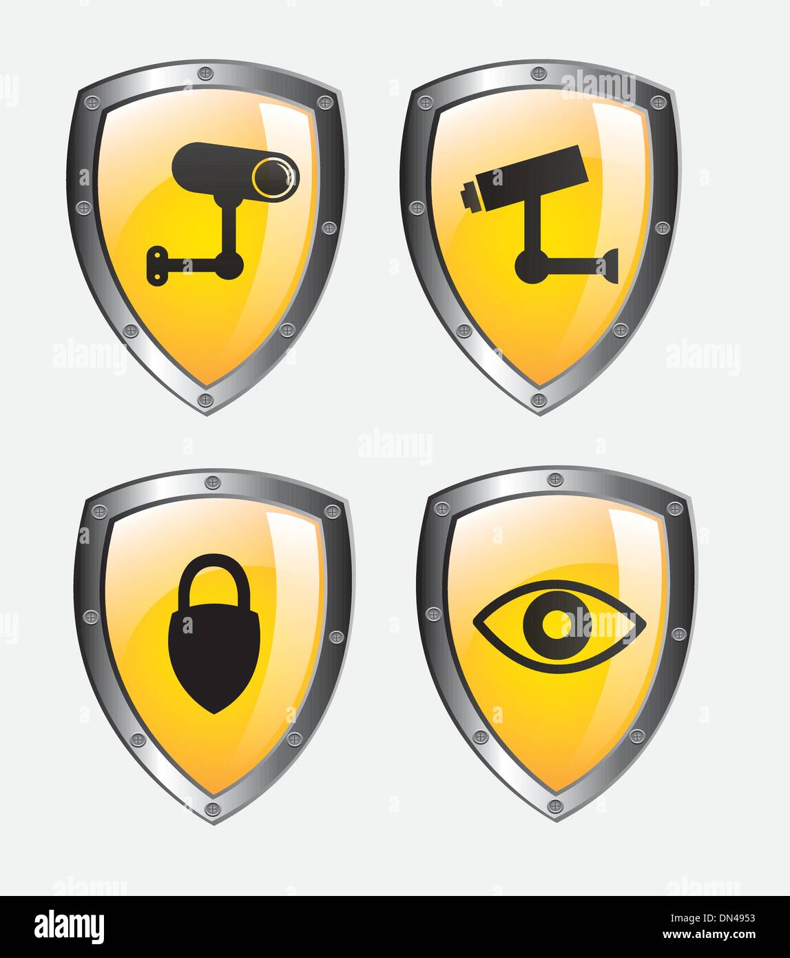 Security guard watching Stock Vector Images - Alamy