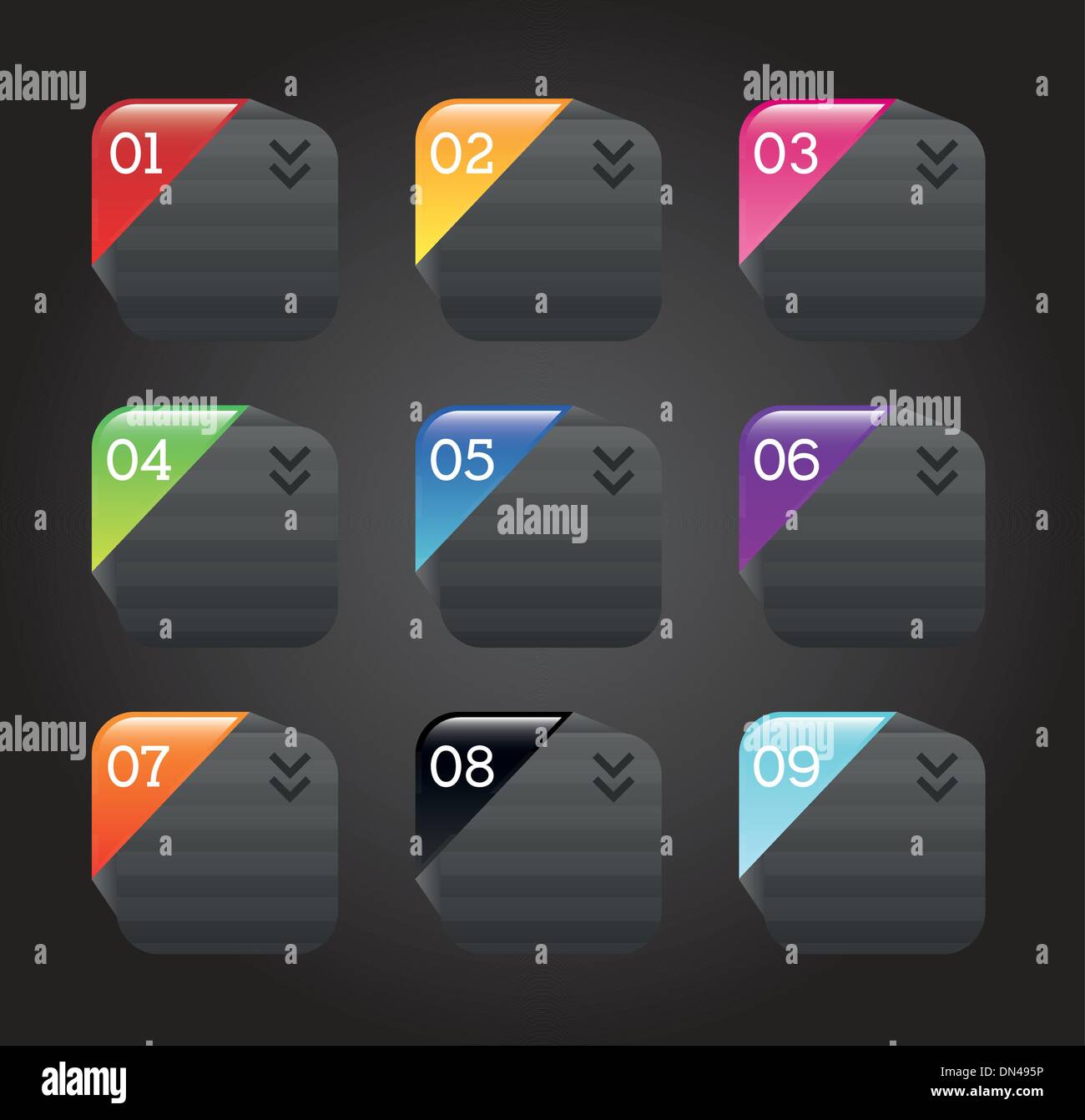 Data chart numbers orange Stock Vector Images - Alamy