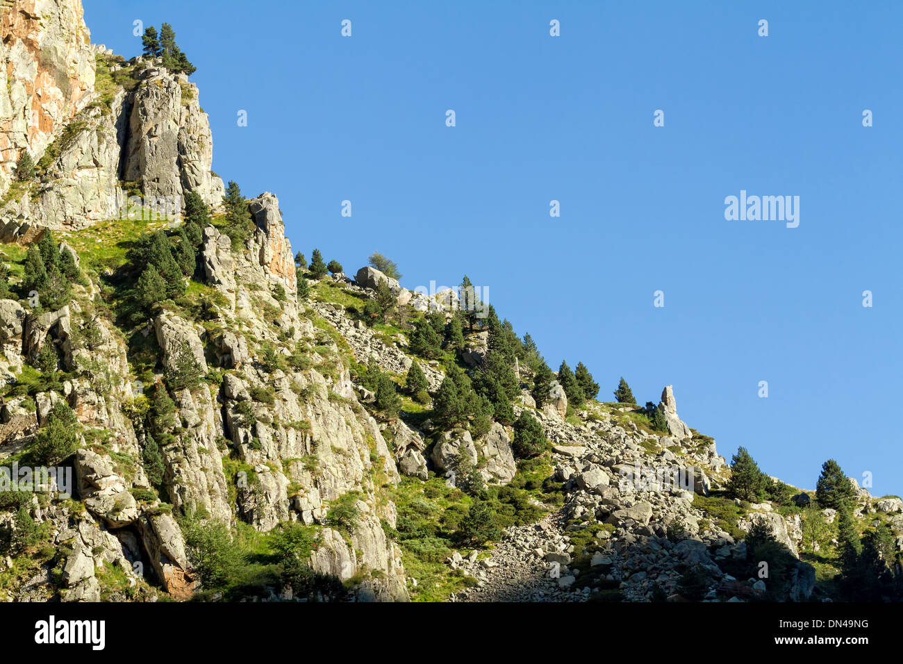 Beautiful mountain peaks in Spain (Pyreness Stock Photo - Alamy