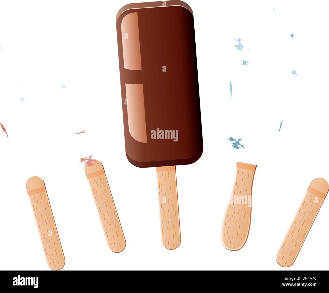 Ice and fruit Stock Vector Images - Alamy