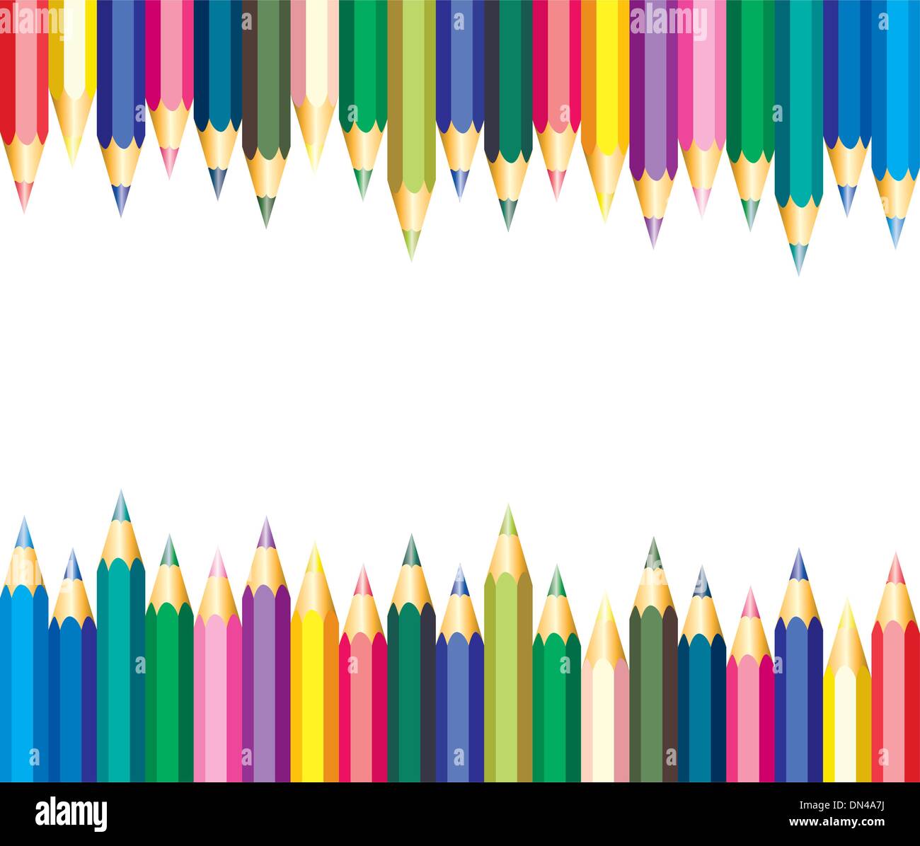 vector background of colorful pencils Stock Vector Image & Art - Alamy