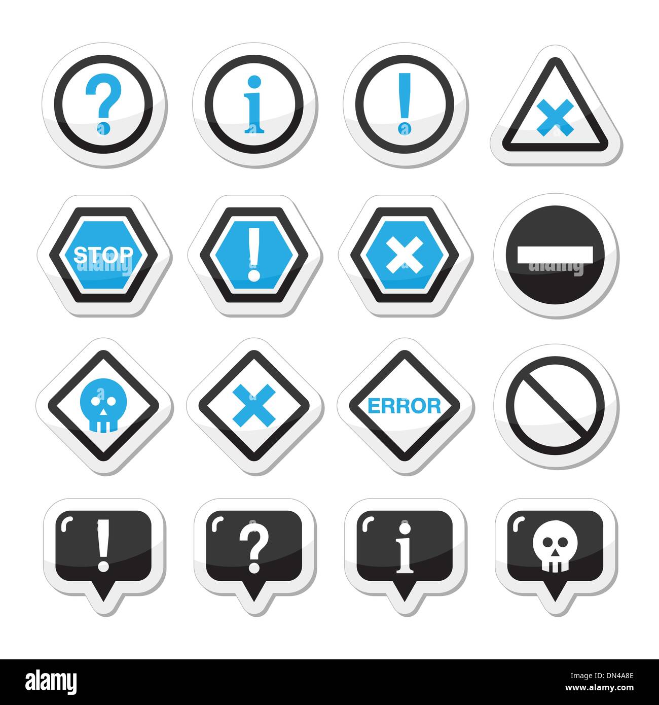 Computer speech bubble question Cut Out Stock Images & Pictures - Alamy