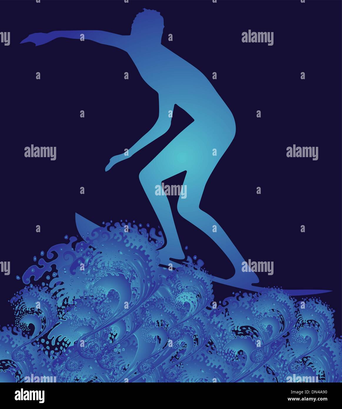 pacific surfer vector graphic design Stock Vector Image & Art - Alamy
