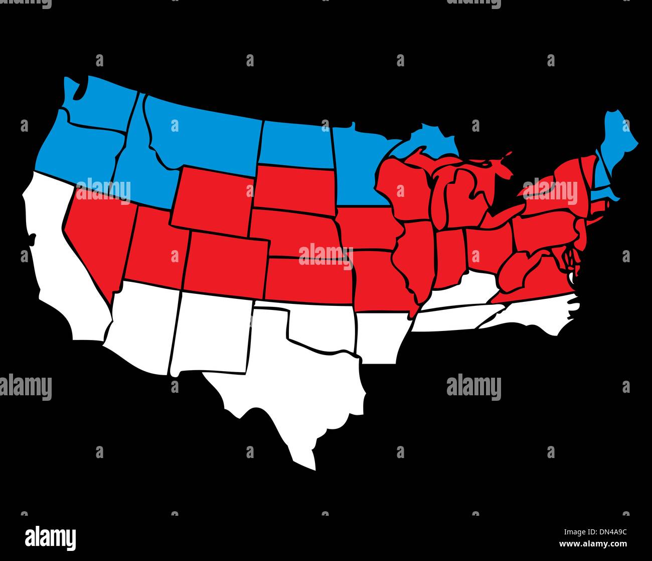 American map hi-res stock photography and images - Alamy