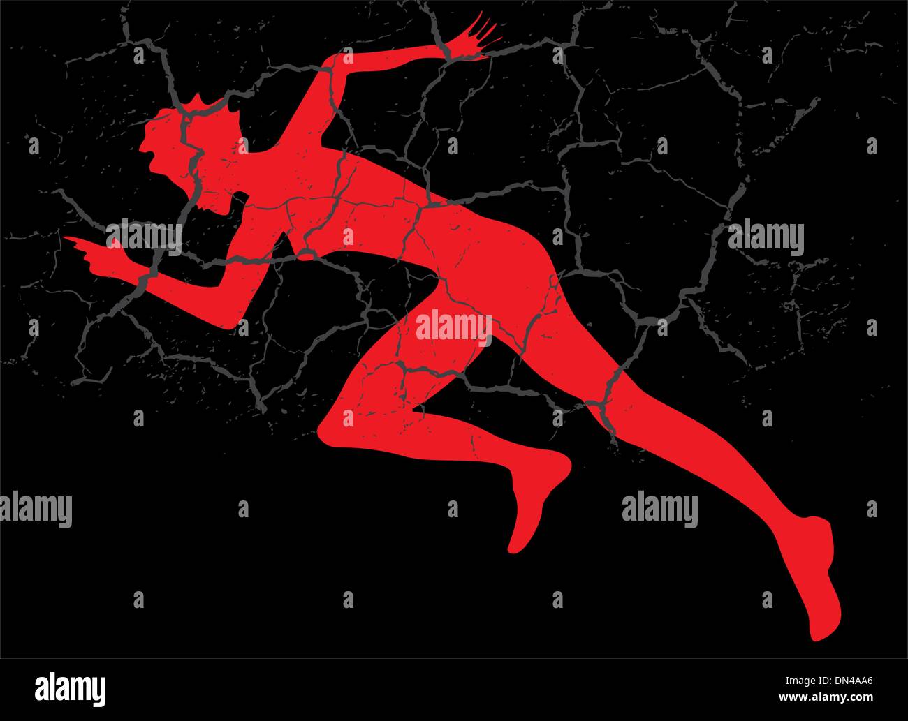 Crack run Stock Vector Images - Alamy