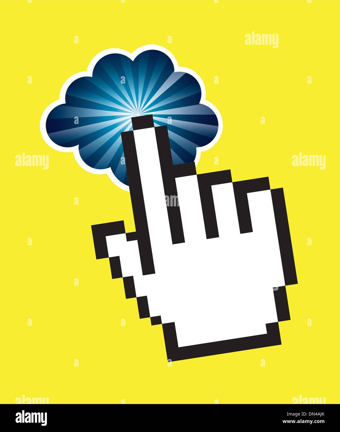 Hand and remote Stock Vector Images - Alamy