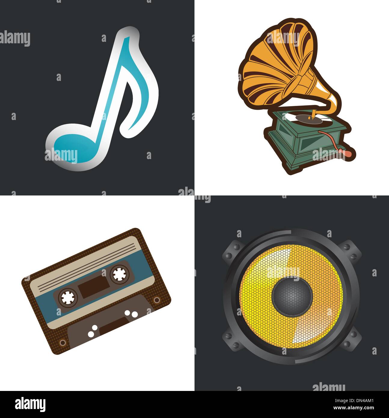 Musical icons hi-res stock photography and images - Alamy