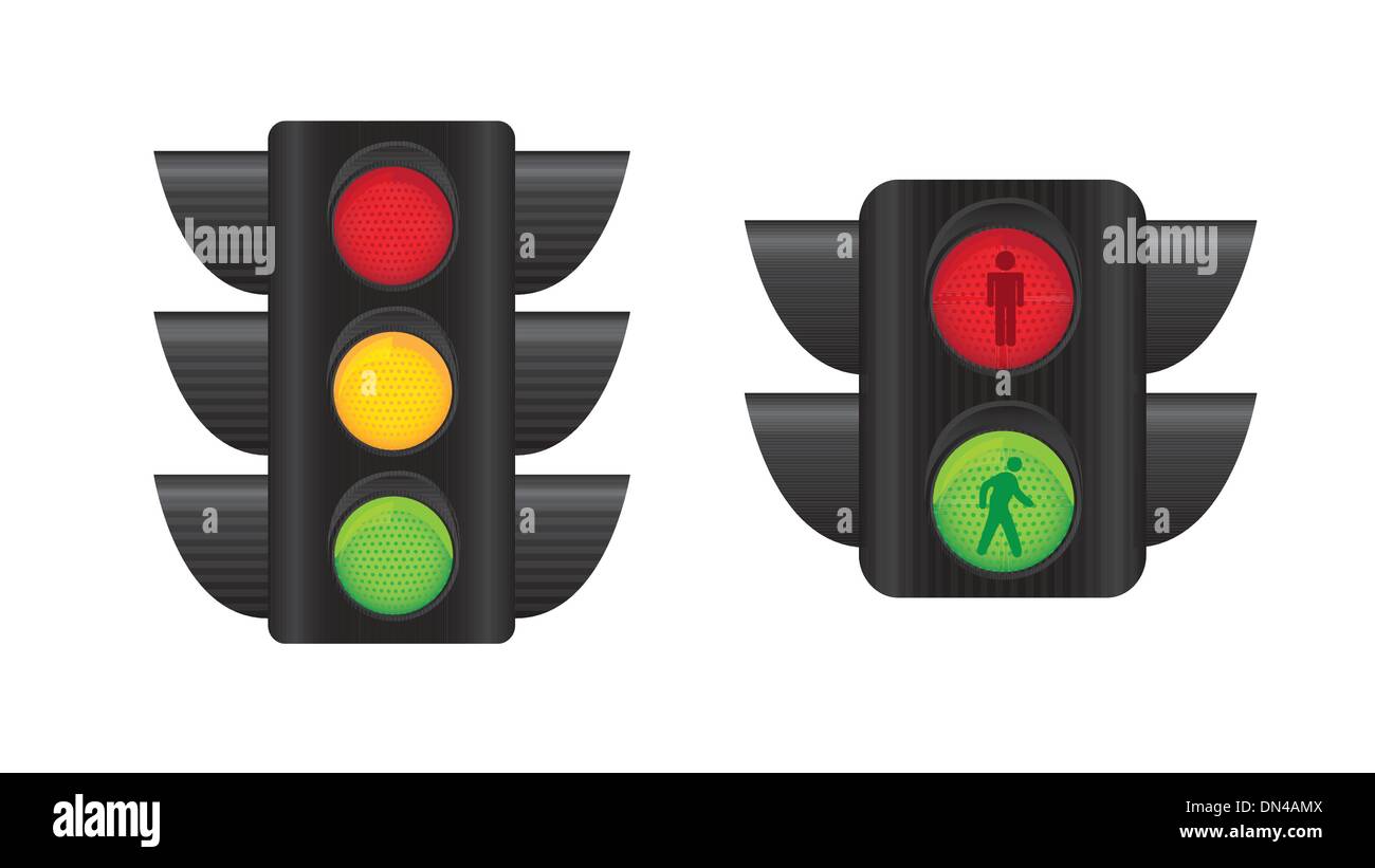 Safety warning control regulate semaphore Stock Vector Images - Alamy