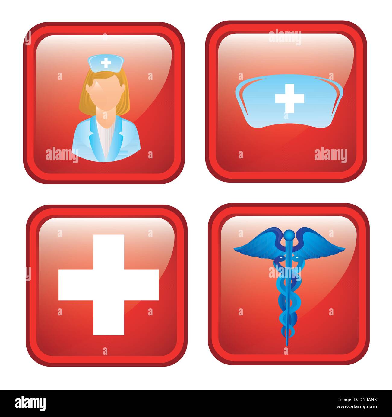 Red health care caduceus symbol Stock Vector Images - Alamy