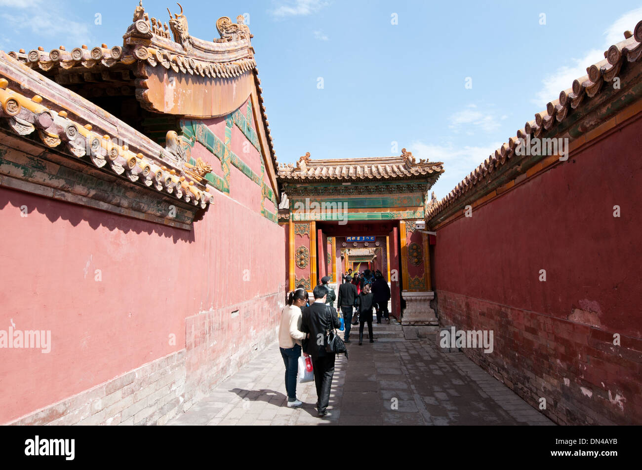 Walls inside the Forbidden City, Beijing, China Stock Photo - Alamy