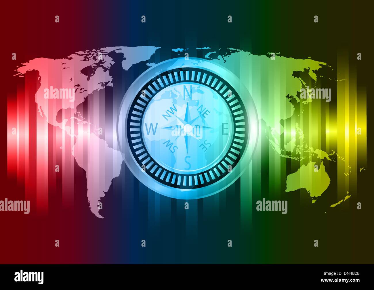 Abstract background earth map compass Stock Vector Images - Alamy