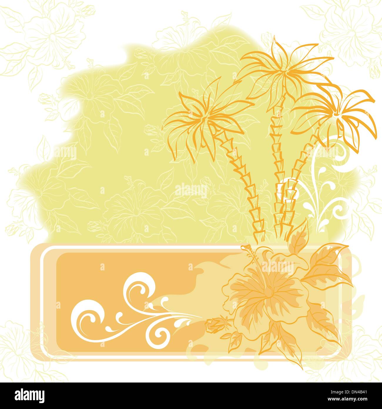 Orange tree blossom flowers Stock Vector Images - Alamy