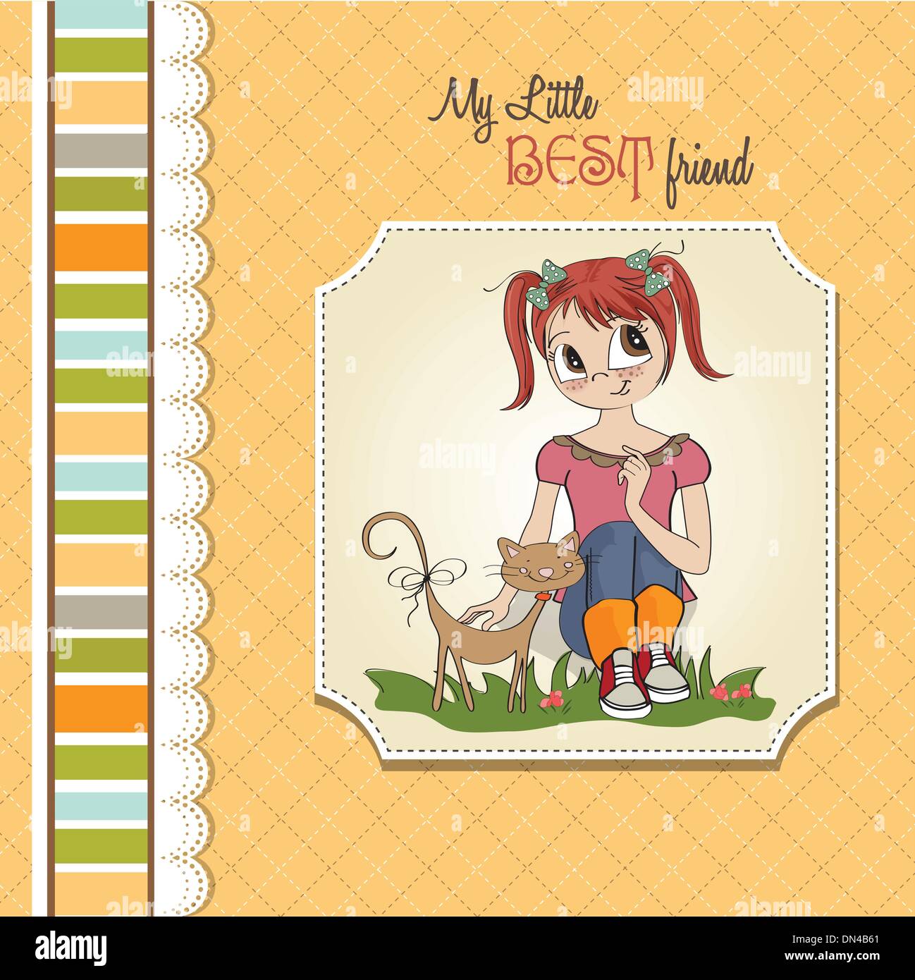 Joyful friends Stock Vector Images - Alamy