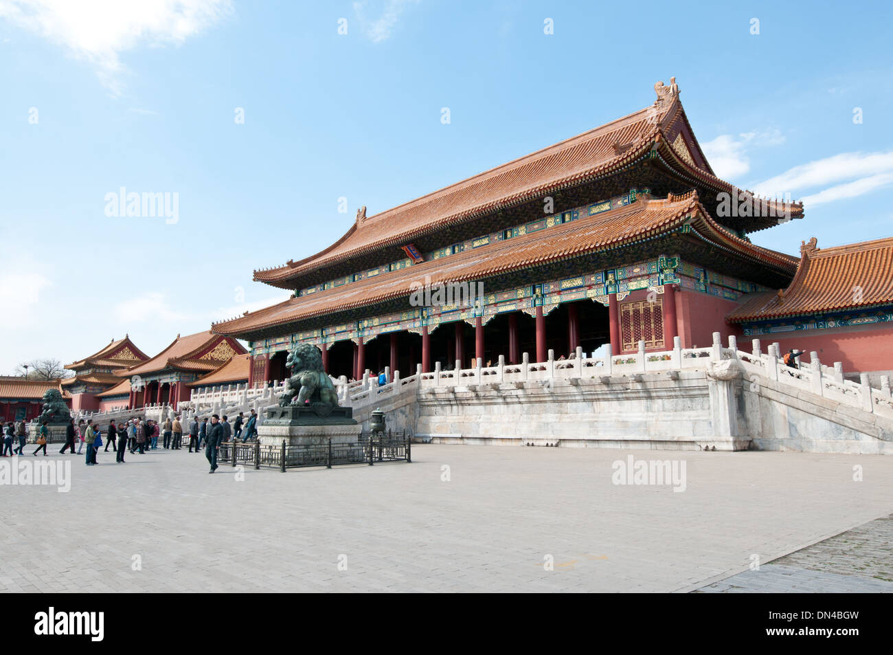 Gate of Supreme (Great) Harmony in Forbidden City, Beijing, China Stock ...