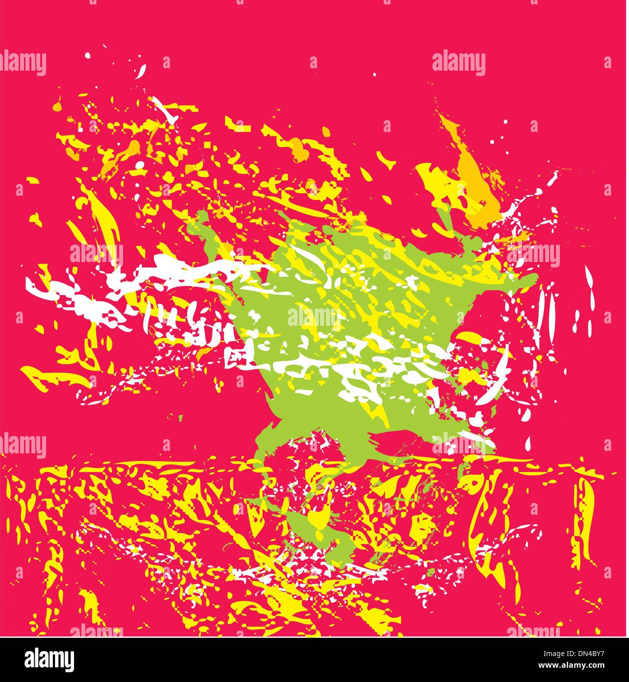 Pink red ink splodge Stock Vector Images - Alamy