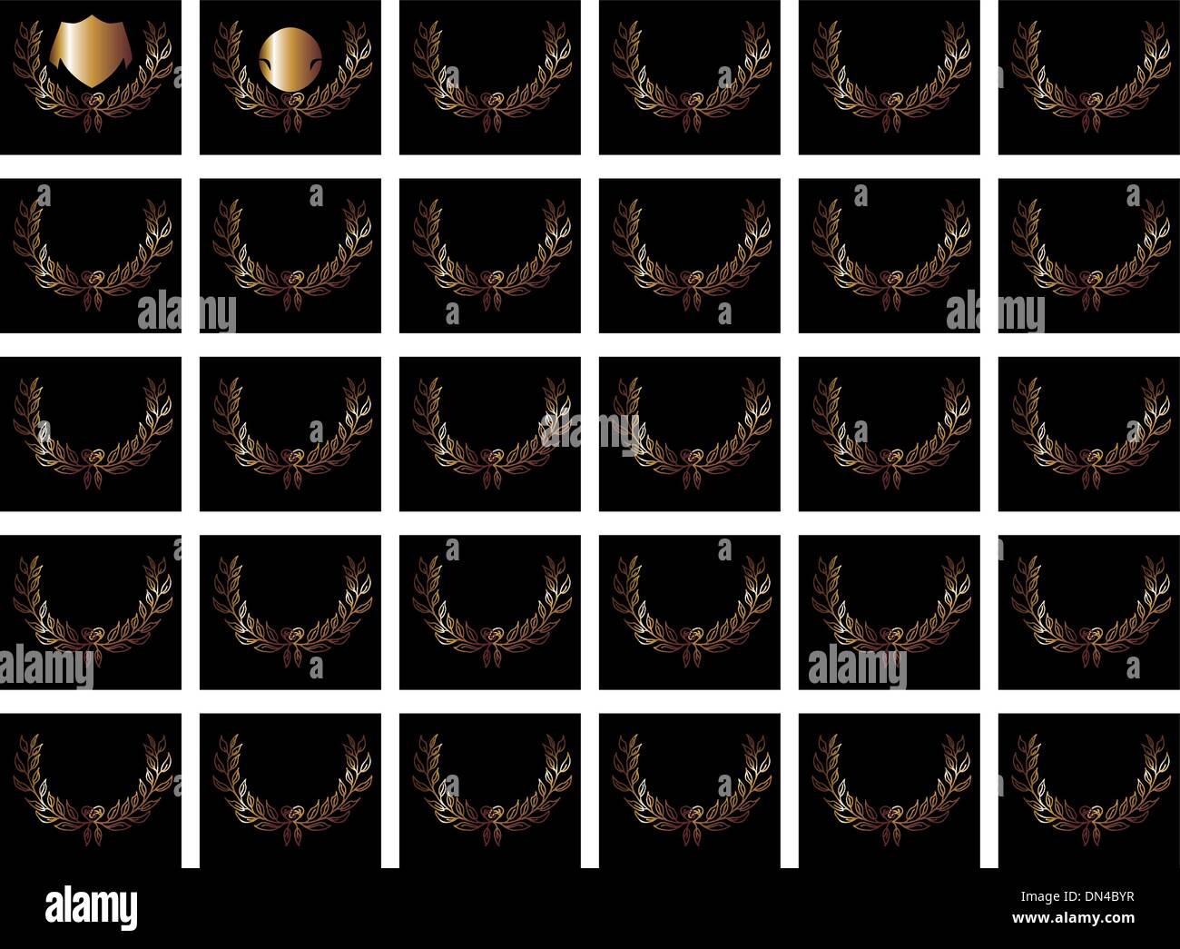 Gold shield hi-res stock photography and images - Alamy