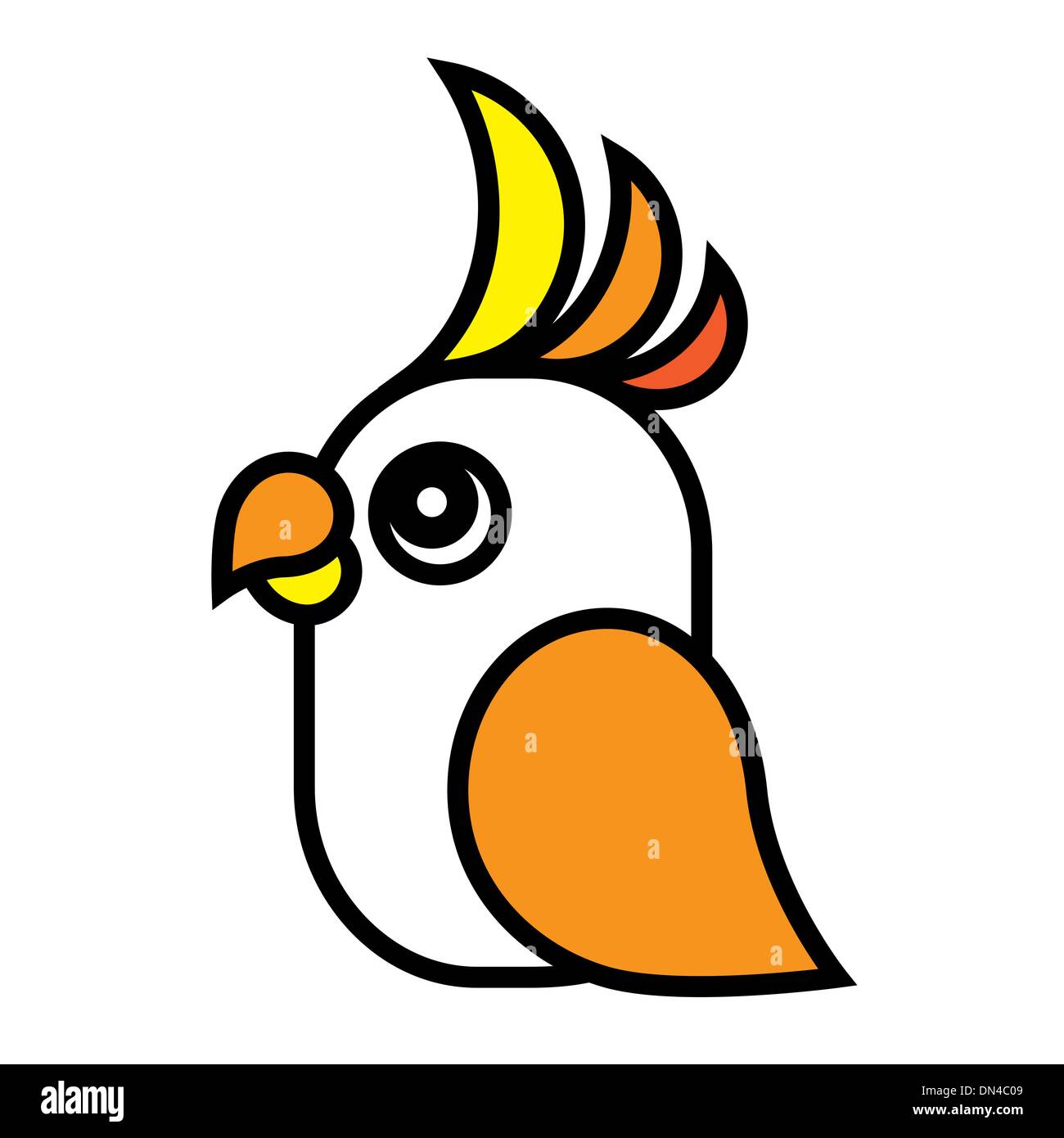 Cute domestic pet bird parrot Stock Vector Images - Alamy