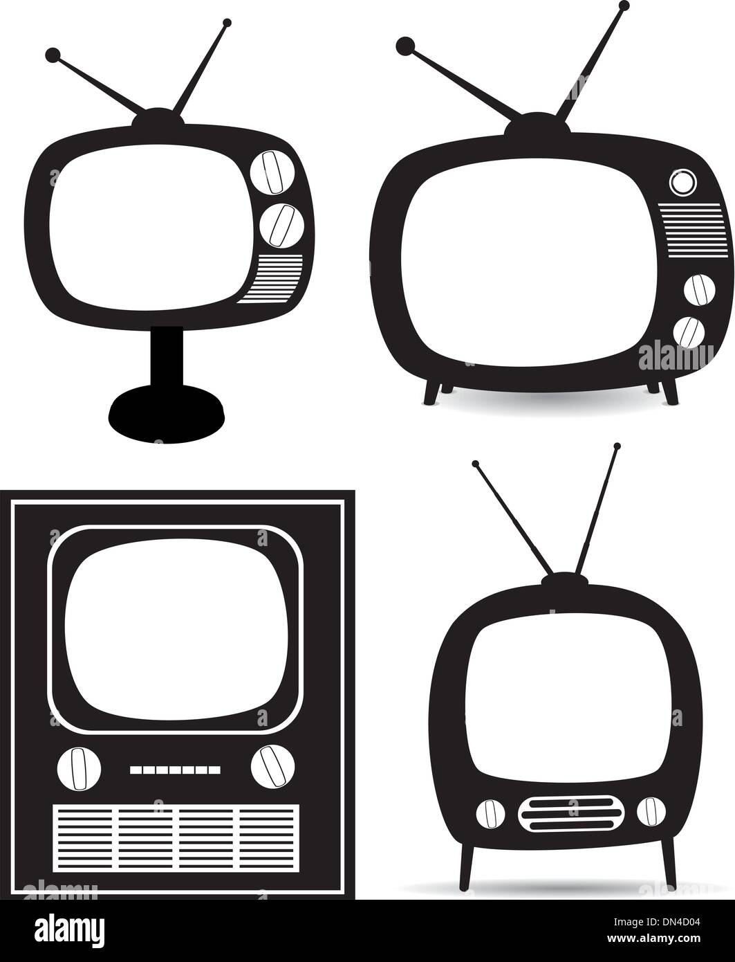 vector tv set Stock Vector Image & Art - Alamy