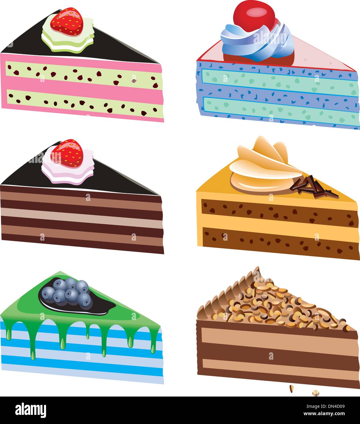 vector cake slices Stock Vector Image & Art - Alamy