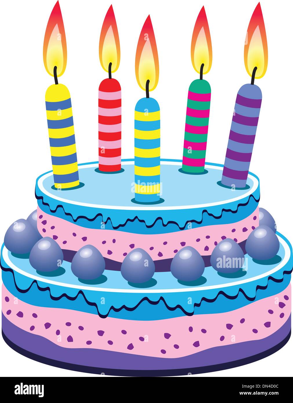 vector birthday cake Stock Vector Image & Art - Alamy