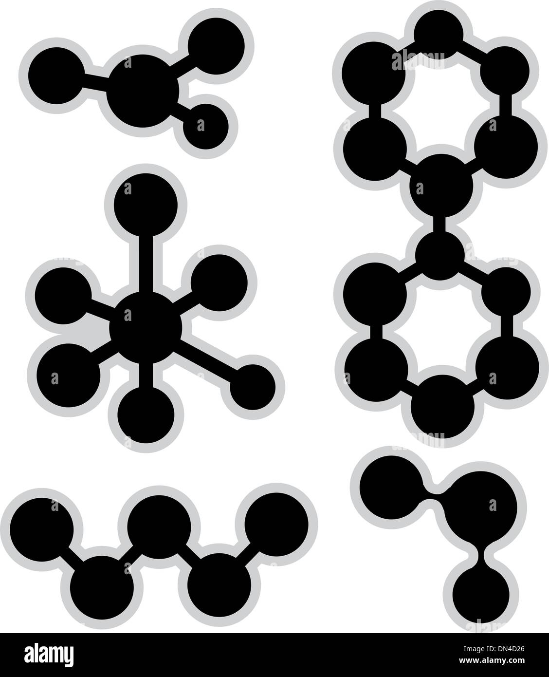 Vector Abstract Molecule Icon Set Stock Vector Image And Art Alamy