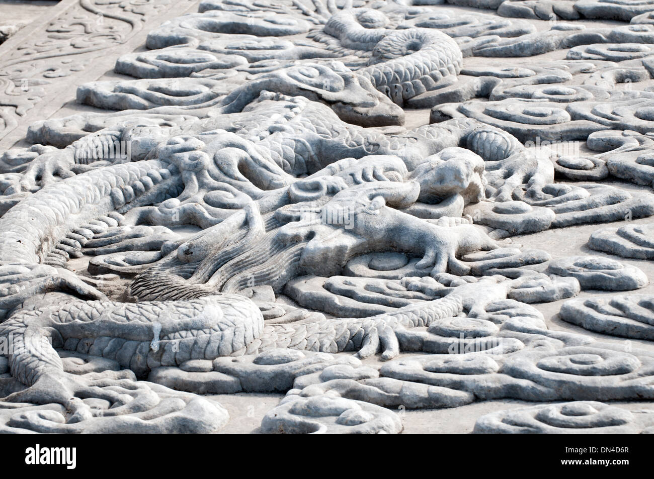 Large stone carving in Forbidden City, Beijing, China Stock Photo - Alamy