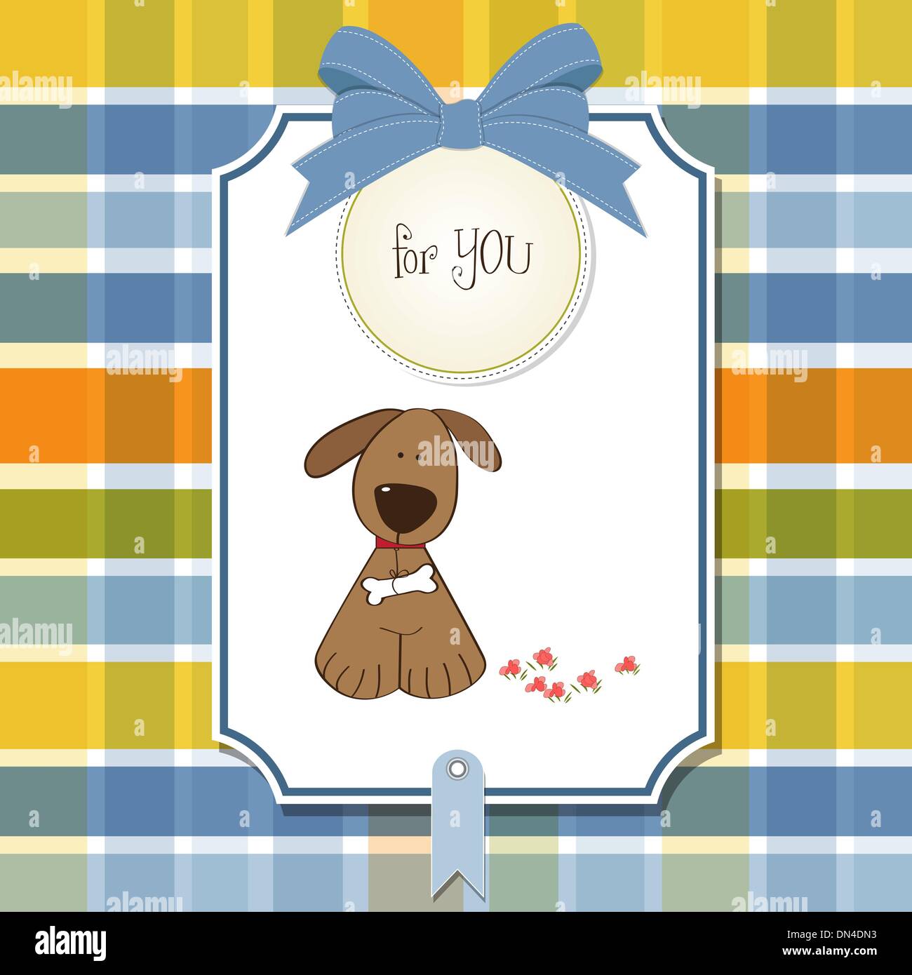 birthday card with dog Stock Vector Image & Art - Alamy
