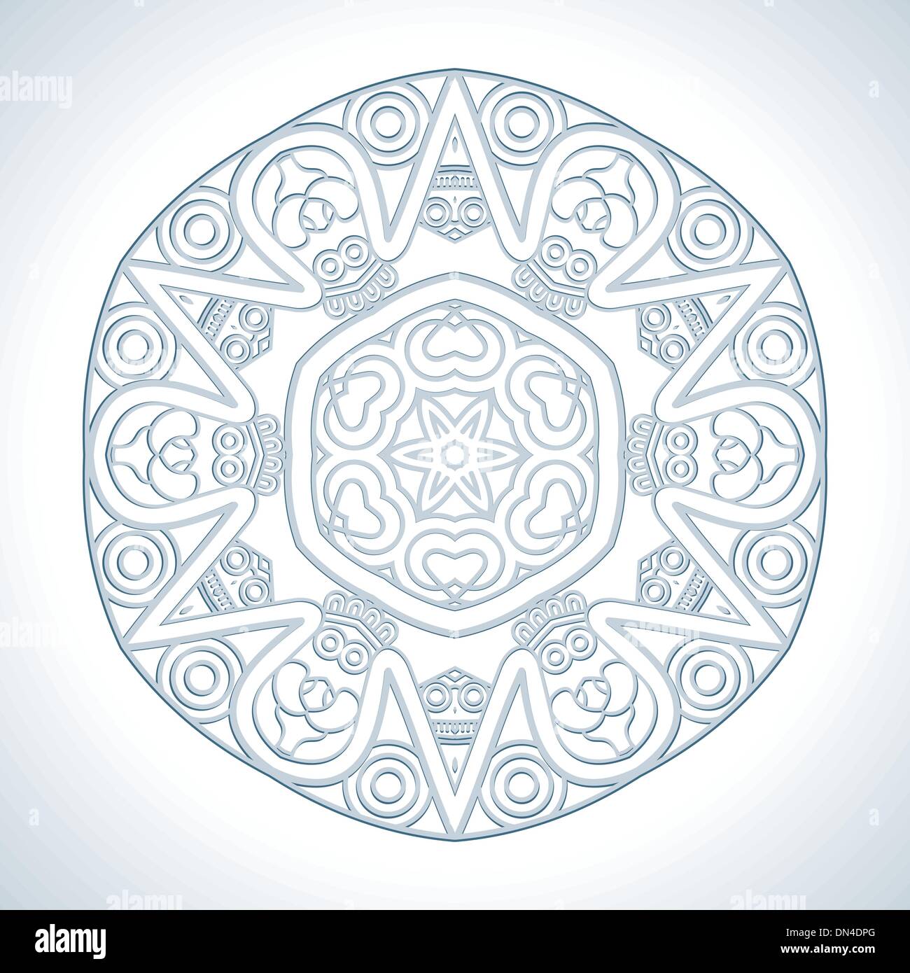 Vector Round Decorative Design Element Stock Vector Image & Art - Alamy