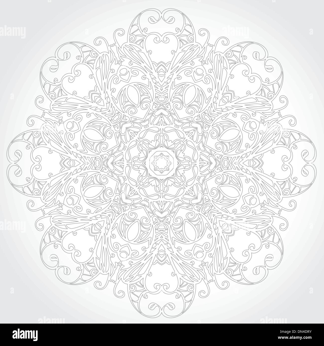 Ornamental round floral hi-res stock photography and images - Alamy