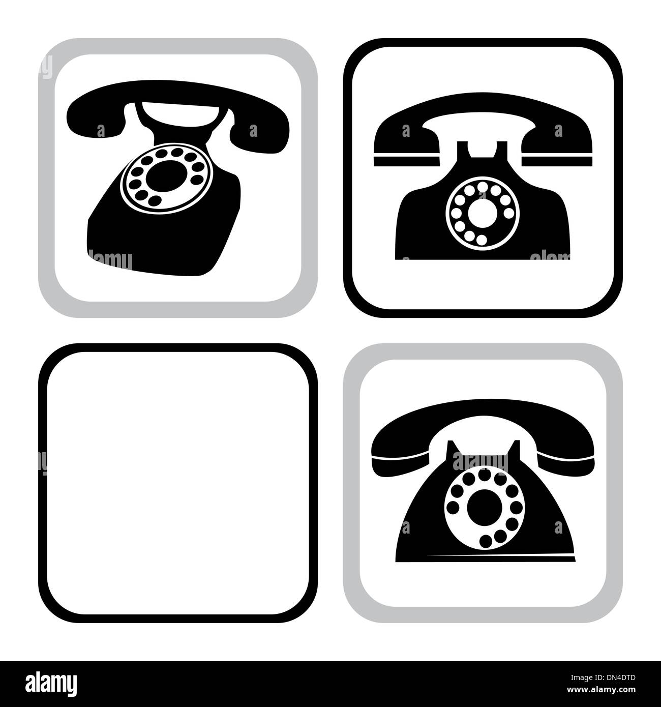 Vector telephone collection Stock Vector Image & Art - Alamy