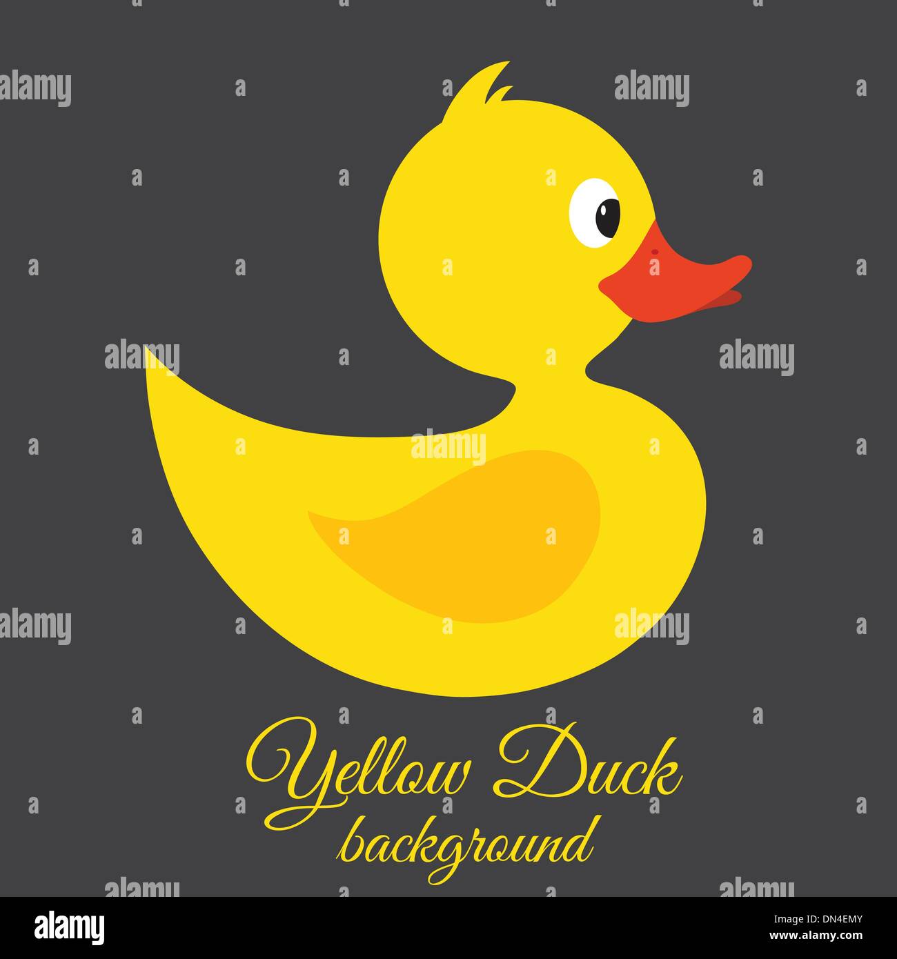 Yellow rubber duck isolated Stock Vector Images - Alamy