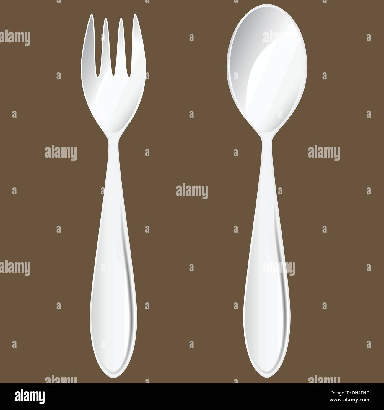 Dessert fork Stock Vector Images - Alamy
