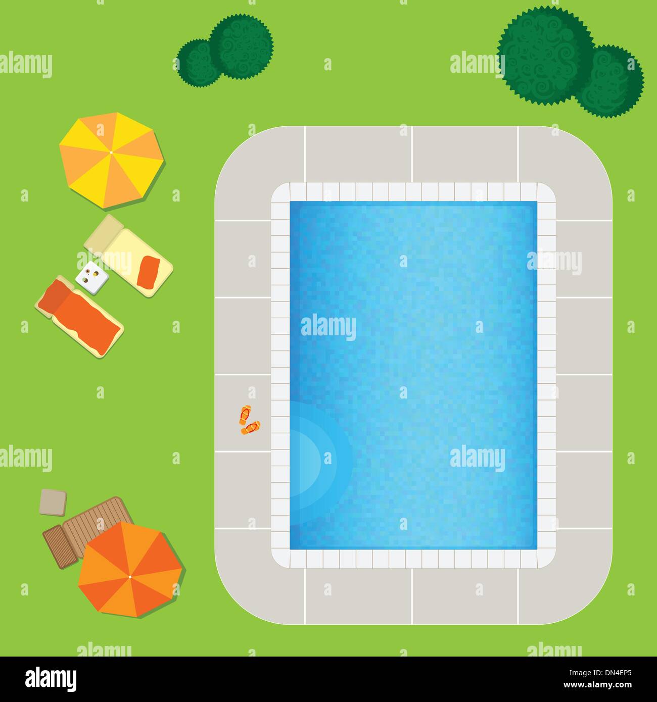 Circle pool Stock Vector Images - Alamy