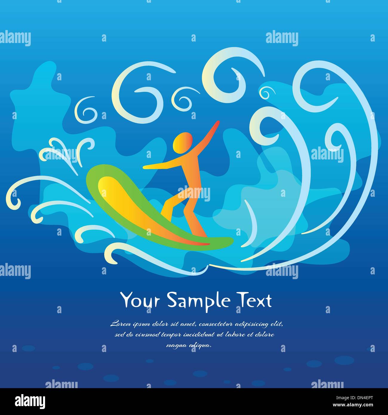 Surfing hawaii Stock Vector Images - Alamy