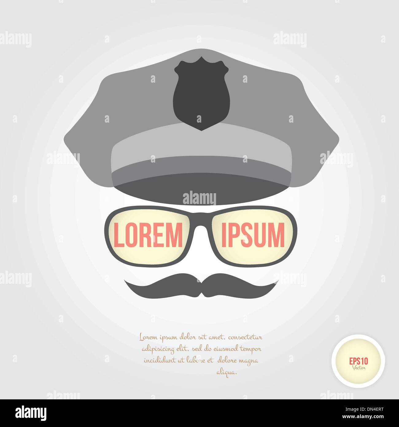 Mustache police Stock Vector Images - Alamy