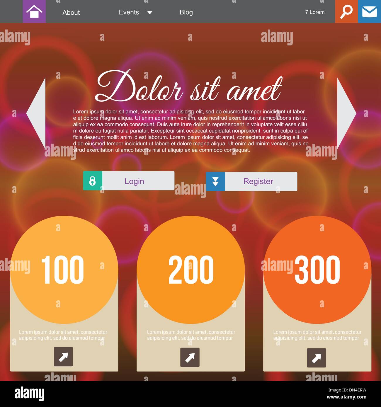 Web design slide Stock Vector Images - Alamy