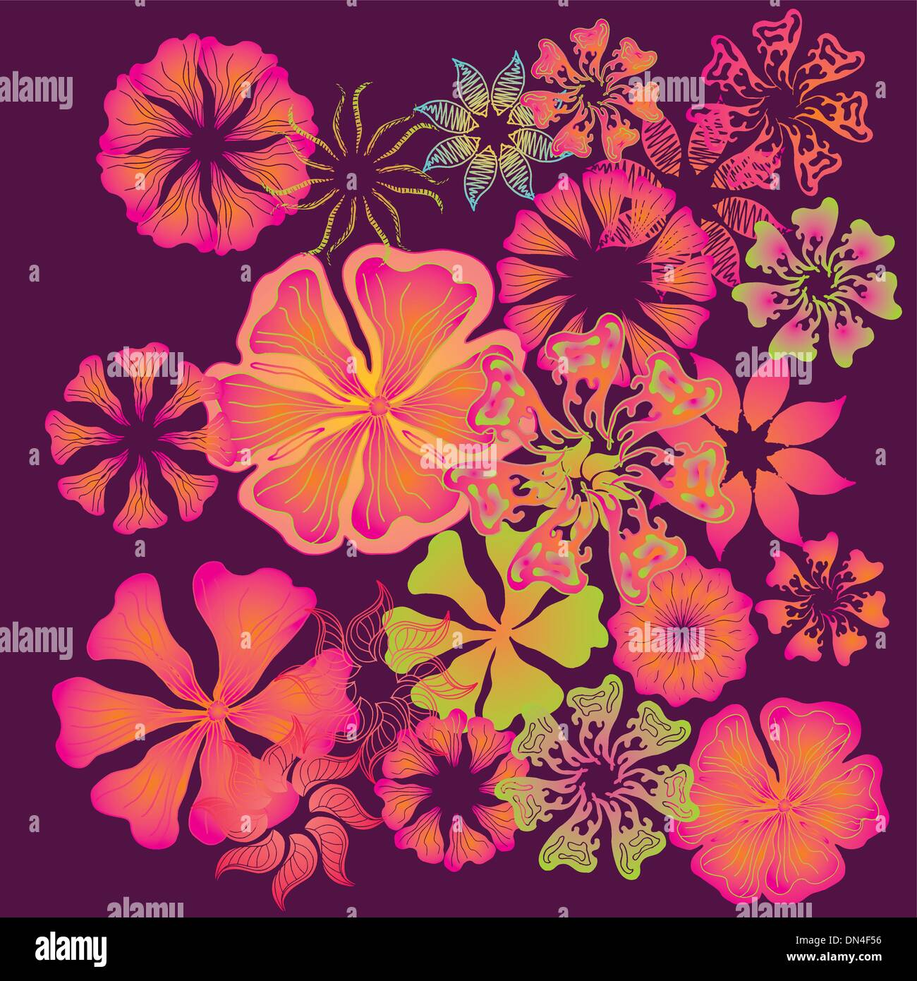 Spring Hibiscus Flower Vector Art Stock Vector Image And Art Alamy