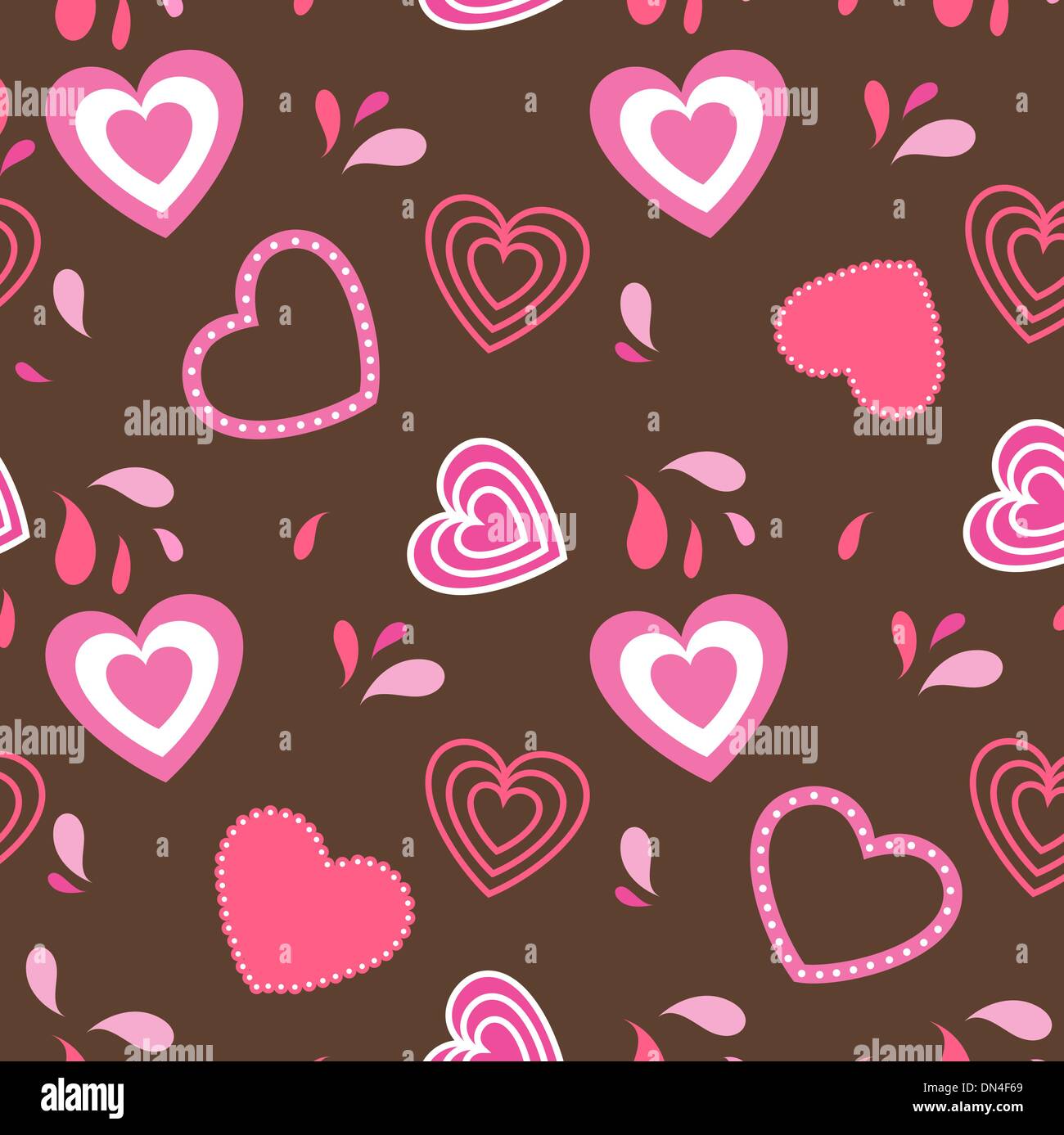 Card flowers seamless pattern Stock Vector Images - Alamy